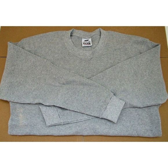 Pro Club | Shirts | Mens Pro Club Heavyweight Waffle Weave Gray Long ...
